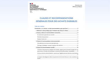 Consulter la documentation et les outils | Achats-durables.gouv.fr